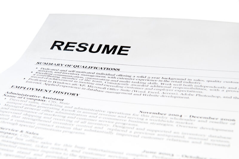 Using White Font on the Resume - Norstrem Associates